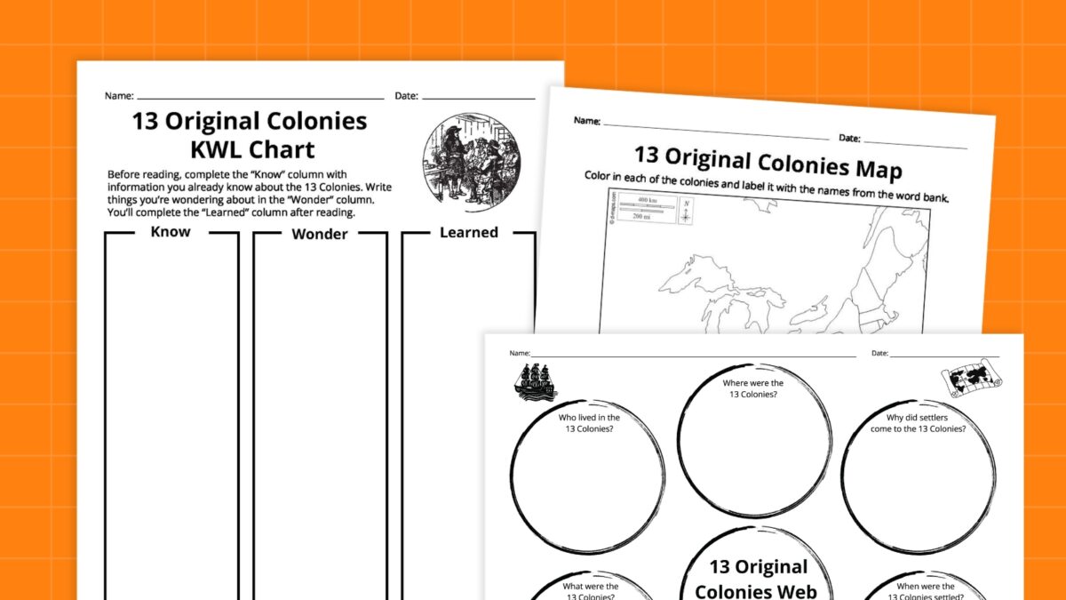 13 Original Colony Maps Bundle (Free Printable Worksheets) - Blog ...