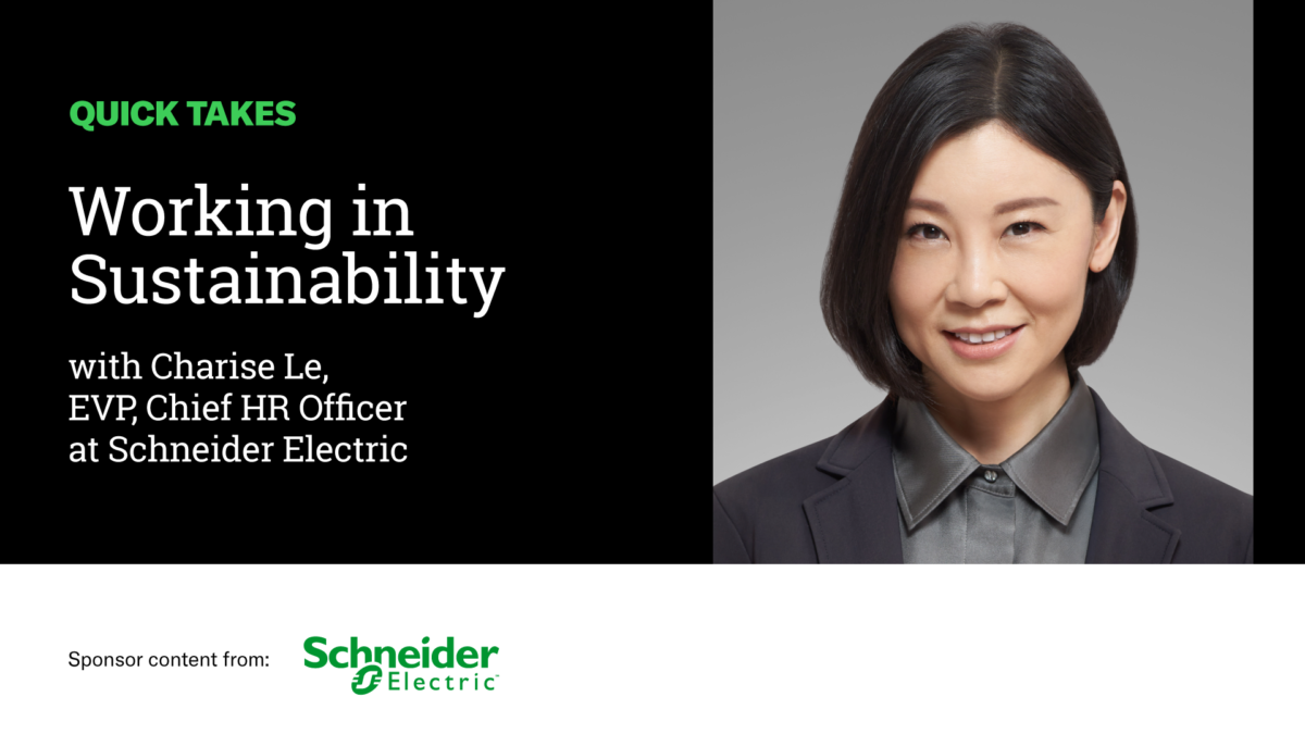 Quick Take Video: Schneider Electric's Charlize Lu talks about her ...