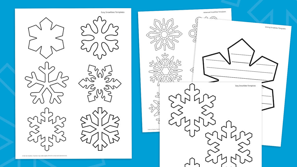 Printable bundle of free snowflake templates - Blog.nidoproject.com