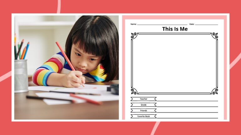 Free printable self-portrait paper template bundle - Blog.nidoproject.com